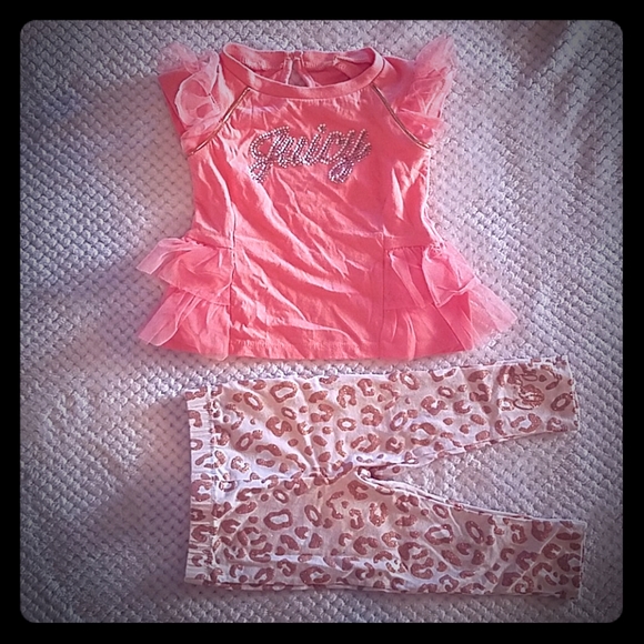 Juicy Couture | Matching Sets | 8 M Juicy Couture Studded Pink Ruffle ...